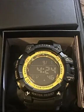 Invicta | Accessories | Invicta Black And Gold Digital Sport Watch ...